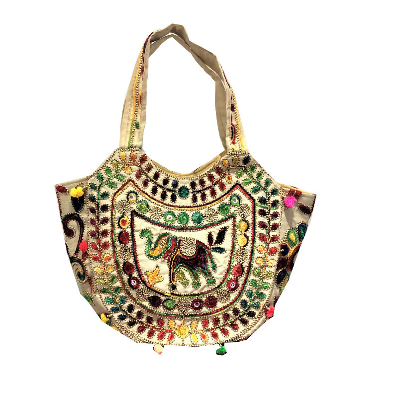 Indian Ethnic Hand embroidered Boho Hippie Shoulder Bag Hand Bag