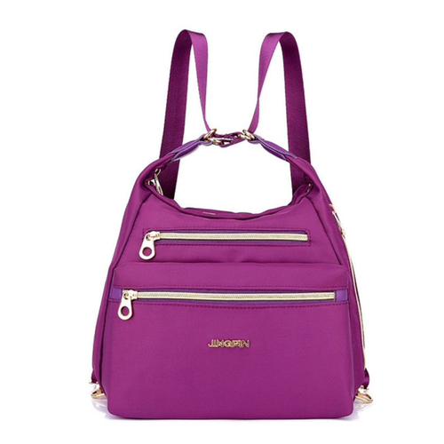 Waterproof Nylon Large Capacity Multifunctional Zipper Backpack