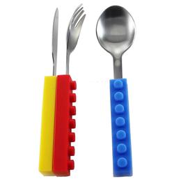 Brick Shape Stackable Cutlery (Set of 3)