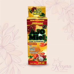 JARABE CON AJO MIEL Y CEBOLLA