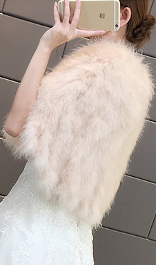 Beige Spring Fur Jacket (Beautiful)