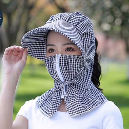 Black Face Cover Scarf With Cap (Must-See)