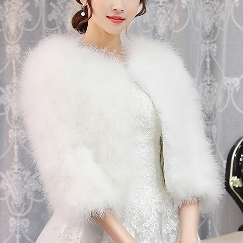 White Spring Fur Jacket (Beautiful)