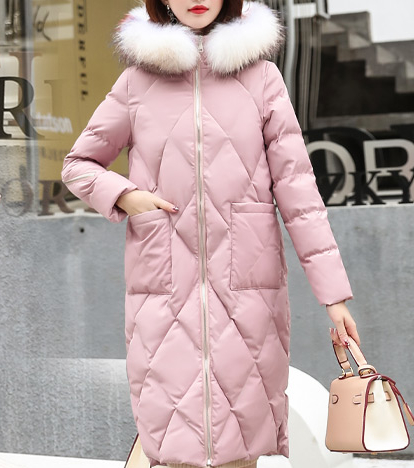 Pink Long Puffy Parka (Beautiful)