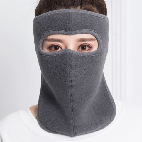 Grey Whole Face Cover Mask Thick (Reusable)