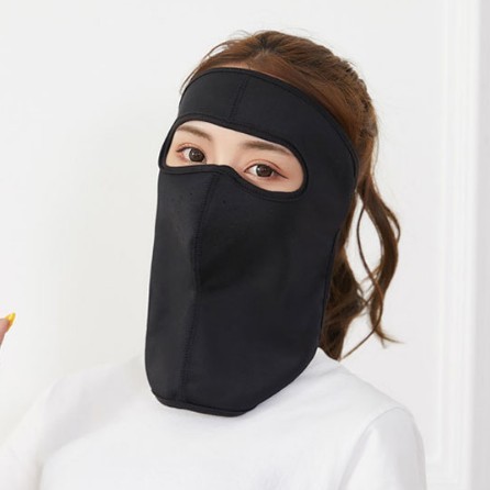 Black Whole Face Cover Mask Reusable (Washable)