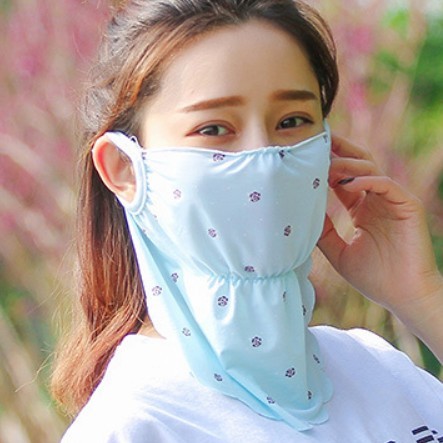 Reusable Styled Blue Face Cover mask (Cute)