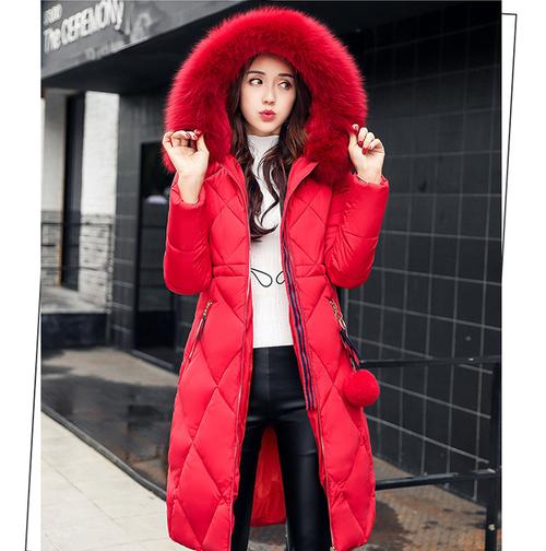 Red Long Puffy Parka (Beautiful)