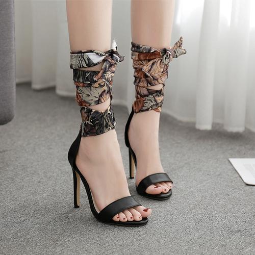 117 Stiletto High Heel Sandals (Unique)