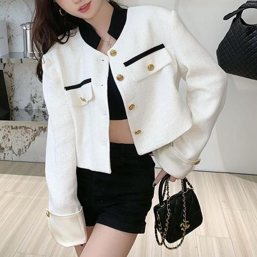 White Stylish Collar Coat (Beautiful)