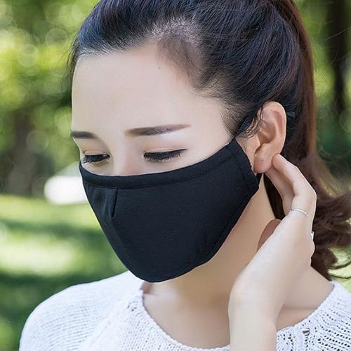 Black Face Cover mask With Changeable Filter (Reusable)