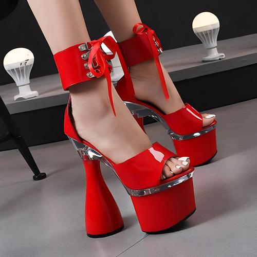 Ruby Elevated Red Sandals