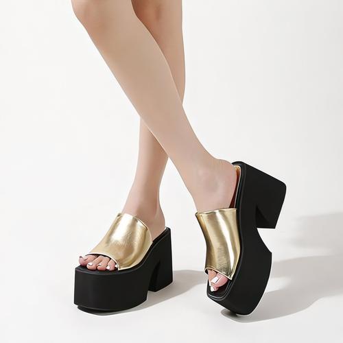 Amelia Luxurious Gold Platforms