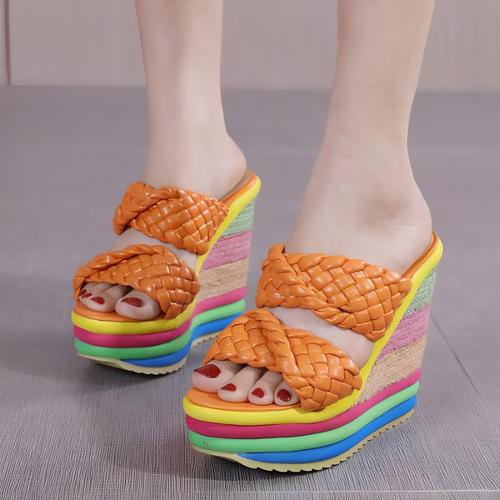 Isabella's Colorful Rainbow Wedges