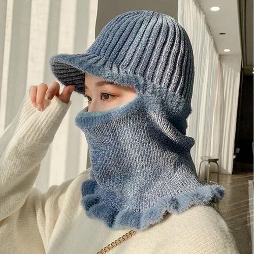 Blue Winter Balaclava Face Cover (Cute)
