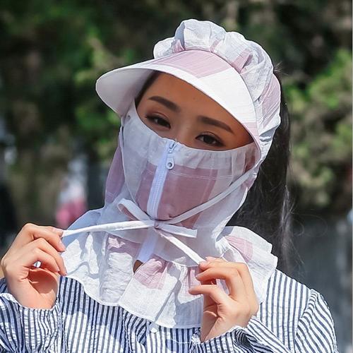 Cute Brown Face Cover Scarf With Cap