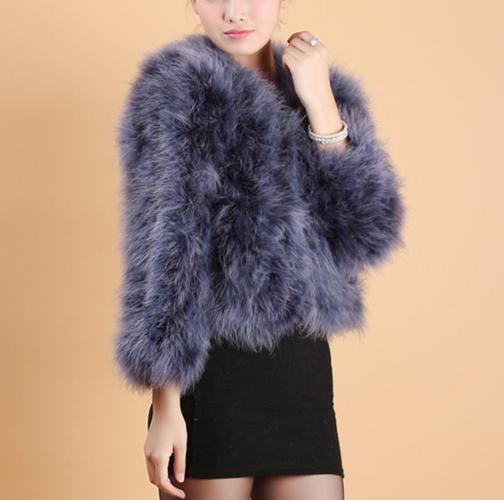 Dark Gray Spring Fur Jacket (Beautiful)