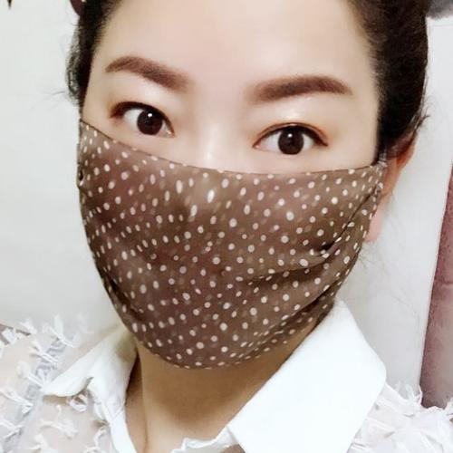 Reusable Brown Pokla Face Cover mask (Cute)