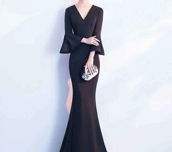 Black Long Classy Maxi Dress (Stunning)