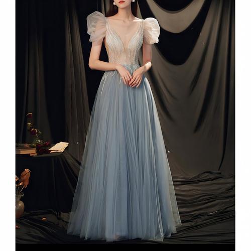 Anastasia's Blue Fairycore Ethereal Dress Gown