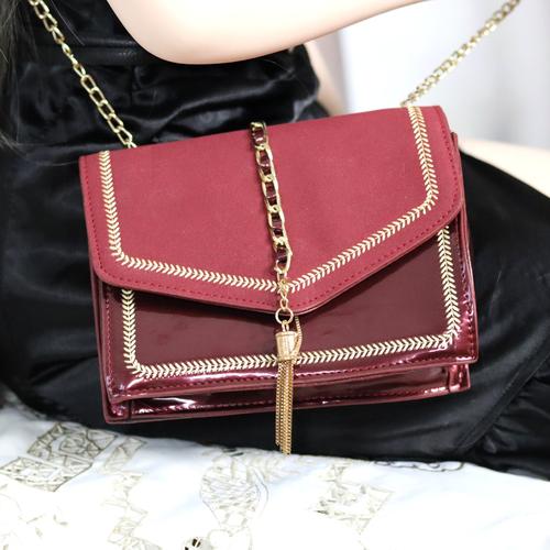 Red Velvet Crossbody Evening Purse (Stunning)