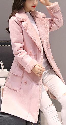 Pink Long Winter Coat (Beautiful)