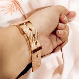 Quartz Pink Strap Watch