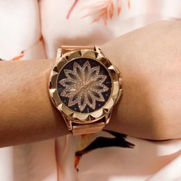 Quartz Pink Strap Watch