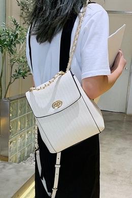 White Backpack Purse Convertible (Beautiful)