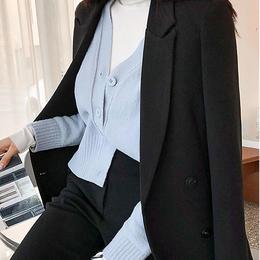 Black Work Office Suit (Elegant)