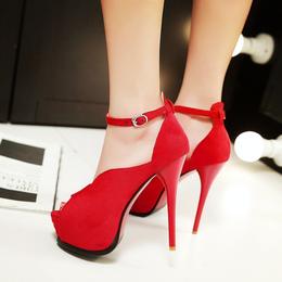 Hot Red Platform Stiletto Heels (Sexy)