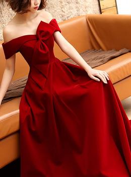 Red Long Princess Evening Dress (Elegant)