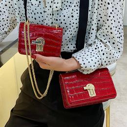 Hot Red Crossbody Shiny Purse (Cute)