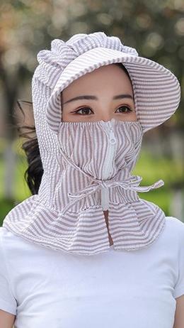 Cute Brown Face Cover Scarf With Cap (Must-have)