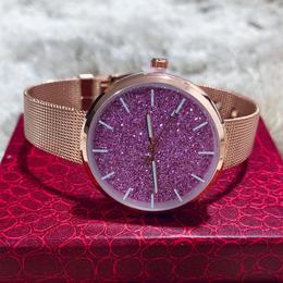 Pink Glitter Strap Watch