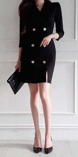 Black Spring Long Jacket (Beautiful)