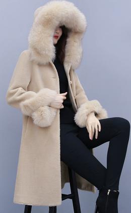 Beige Long Winter Coat (Beautiful)