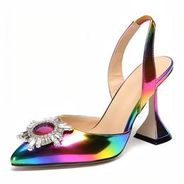 Isabella's Rainbow Chunky Multicolor Pumps