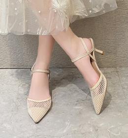 Beige Pointed Stiletto Heels (Sexy)