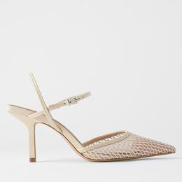 Beige Pointed Stiletto Heels (Sexy)