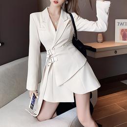 Beige Business Mini Dress (Elegant)