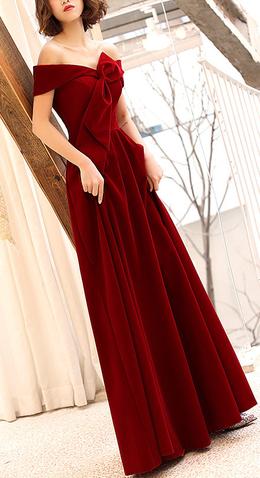 Red Long Princess Evening Dress (Elegant)
