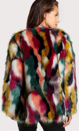 Multicolor Fur Winter Coat (Beautiful)