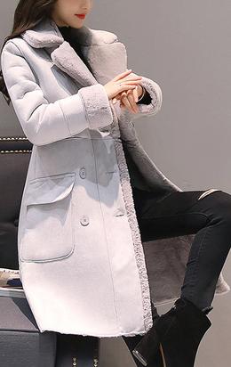 White Long Winter Coat (Beautiful)