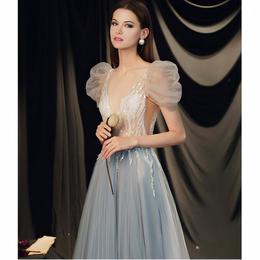 Anastasia's Blue Fairycore Ethereal Dress Gown