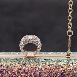 Small Multicolor Sequin Crossbody Purse (Stunning)
