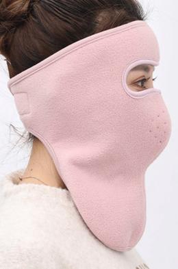 Pink Whole Face Cover Mask Thick (Reusable)
