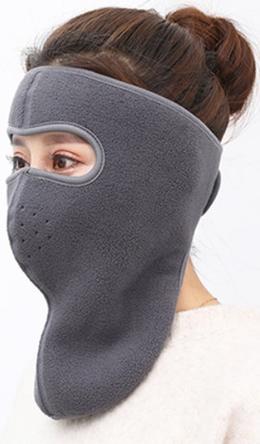 Grey Whole Face Cover Mask Thick (Reusable)