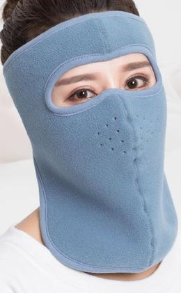 Blue Whole Face Cover Mask Thick (Reusable)