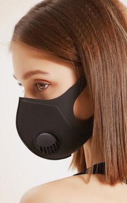 Washable Black Face Cover mask (Cute)